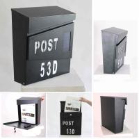 China Solar Powered Wall Mount Mailbox with LED Light Weatherproof & Modern Design Easy Installation Weather Resistant Energy Saving for sale
