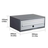 China Durable Metal Free Standing Combination Mailbox for Apartments with Lock Outdoor for sale