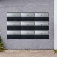 China Durable Metal Free Standing Combination Mailbox for Apartments with Lock Outdoor for sale