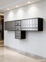 China Durable Metal Free Standing 3Pcs Doors Combination Mailbox for Apartments with Lock Outdoor Indoor for sale