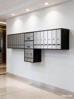 China Durable Metal Free Standing 5Pcs Doors Combination Mailbox for Apartments with Lock Outdoor Indoor for sale