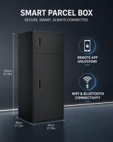 China Smart Parcel Delivery Box Outdoor WiFi Bluetooth Package Locker with APP Remote Unlock Anti-Theft Storage Cabinet for sale