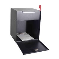 China Post Mount Locking Mailbox with Code Lock Large Capacity Security Password Metal Waterproof Vertical Drop Mail Box Outdoor for sale
