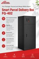 China Smart Parcel Delivery Box With Camera And App Remote Unlock, Double Layer Intelligent Mailbox For Letters And Packages, Wi-fi/bluetooth Connectivity for sale