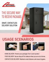 China Smart Parcel Delivery Box With Camera And App Remote Unlock, Double Layer Intelligent Mailbox For Letters And Packages, Wi-fi/bluetooth Connectivity for sale