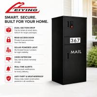 China Connected Delivery Drop Box with Hidden Pickup Door App Controlled Courier Storage Solar House Number Camera Access for sale
