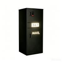 China Connected Delivery Drop Box with Hidden Pickup Door App Controlled Courier Storage Solar House Number Camera Access for sale