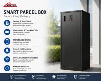 China Intelligent Oversized Parcel Locker With Video Intercom Remote Access Weatherproof Delivery Storage for Porch WIFI for sale