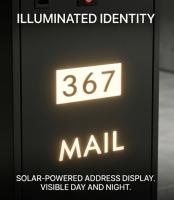 China Solar Illuminated Parcel Drop Box With Front Loading Rear Access Large Capacity Anti Theft Outdoor Package Locker for sale