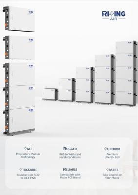 China 51.2V Rising Battery 15Kw Solar Battery Storage For Home Off Grid Full Set for sale