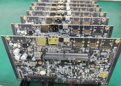 China Black Fr4 Electronics Dip Assembled Pcb Smt For Industrial Control for sale
