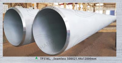 China ASTM AISI 316 Seamless Stainless Steel Pipe 6mm-1219mm OD 0.5mm-88mm WT for sale
