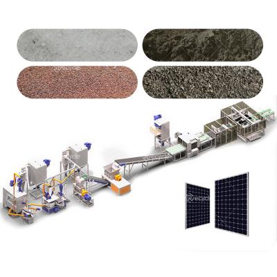 China Waste Solar Panel Aluminum Frame Removing Machine 1500kg/h Capacity for Single Glass Bifacial Panel Crushing for sale