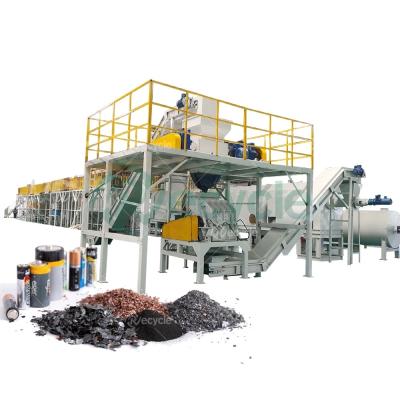 China High Capacity Li Ion Battery Recycling Plant 500kg/h for EV Car Waste Cell Processing for sale
