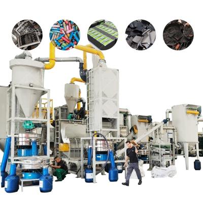 China Lithium Battery Recycling Machine 500-1000kg/h Black Mass Recovery for Waste Cell Disposal for sale