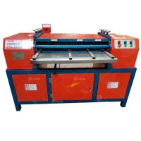 China Scrap AC Copper Aluminum Radiator Separating Peeling Machine 19-25mm Width 30-40cm for sale