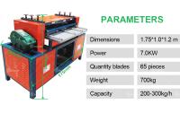 China Stripping Type AC Radiator Recycling Machine 19-25mm Copper Aluminum Separator for sale