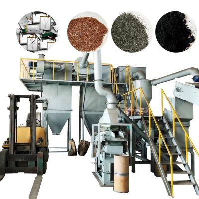 China Waste Dry Cell Battery Recycling Machine 200-2000 kg/h for Alkaline and Zinc Carbon Batteries for sale