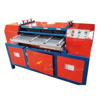 China Red Waste Aluminum Copper Radiator Separator Machine AC Radiator Peeling Machine for sale