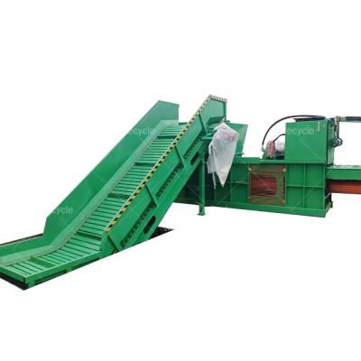 China Hydraulic Horizontal Baler 160T for Scrap Iron Aluminum Steel Baling 2000x1100x1250mm for sale