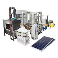China Solar Panel Recycling Machine 1500kg/h Photovoltaic Cell Crushing Separating Equipment for sale