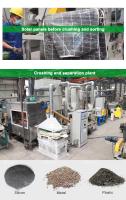 China Photovoltaic Panel Recycling Machine 300-1000 kg/h Capacity for PV Waste Disposal for sale