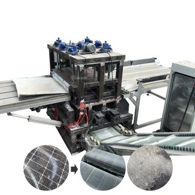 China 70-90PCS/Hour Solar Panels Recycling Line Automatic Solar Panels Glass Removing Equipment for sale