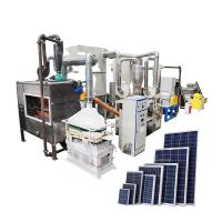 China Retail Solar Panel Cell Recycling Plant Waste PV Panel Crushing Separating Machine for sale