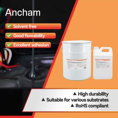 China 25KG AB PUR Potting Compound Black Thermally Conductive Adhesive for sale