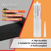 China Black Adhesive Sealant Good Adhesion RTV Silicone Glue RoHS REACH for sale