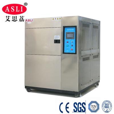 China 2 Zone Thermal Shock Chamber with Basket Lifter -40°C to +150°C for Auto Parts Testing for sale