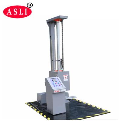 China Single Arm Free Fall Drop Tester 300-1500mm Height 100kg Capacity for Battery Mobile Phone Packaging for sale