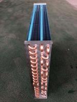 China Horizontal Freezer Hot Water Coils HVAC Central Air Evaporator Copper Tube Steamed for sale