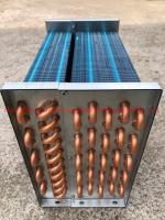 China Refrigeration Hot Water Coils HVAC Anti Corrosive Blue Fin Copper Condenser for sale