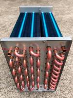 China Refrigeration Hot Water Coils HVAC Anti Corrosive Blue Fin Copper Condenser for sale