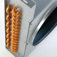 China Flat Chilled Water Coils Copper Tube Condenser Heat Exchanger For AC for sale