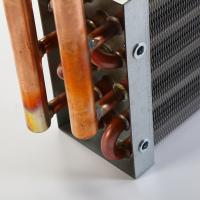 China Aluminum Finned Tube Heat Exchanger Condenser Coil for Chiller Freezer for sale