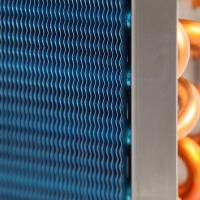 China Hydrophilic Air Cooled Finned Tube Heat Exchanger Condenser Coil Radiator for sale