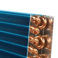 China Corrugated Fin Copper Condenser Coil Tube AC Evaporator Coil for sale