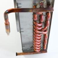 China Industrial Chiller Aluminum Condenser Coil Corrugated Fin Customized for sale