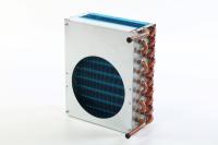 China Corrugated Louver Finned Tube Heat Exchanger Air Cooler for sale