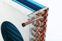 China Corrugated Louver Finned Tube Heat Exchanger Air Cooler for sale