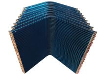 China Refrigeration Chiller Condenser Coil Water Cooled Louver Fin for sale