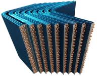 China Refrigeration Chiller Condenser Coil Water Cooled Louver Fin for sale