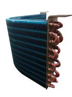 China Blue Finned Chiller Condenser Coil Floor Pump Aluminium Evaporator Coil for sale