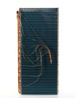 China Customized Copper Evaporator Coil Heat Exchanger with 1.4~2.0mm Fin Space and 21*12.7mm Hole Pitch for sale