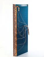 China Customized Copper Evaporator Coil Heat Exchanger with 1.4~2.0mm Fin Space and 21*12.7mm Hole Pitch for sale
