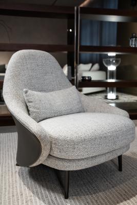 China Modern Minimalist Lounge Chair, 880×800×850mm, Metal Leg Frame with Optional Upholstery for sale