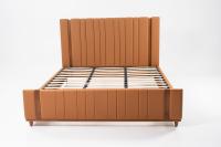 China Modern Minimalist Upholstered Bed Frame, 1800mm Headboard with 2055×1800×440mm Bed Base for sale