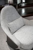 China Modern Minimalist Lounge Chair, 880×800×850mm, Metal Leg Frame with Optional Upholstery for sale